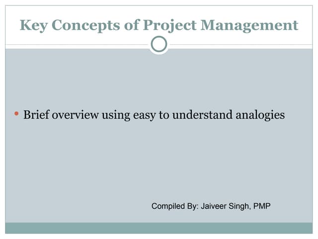 project management concepts | PPT