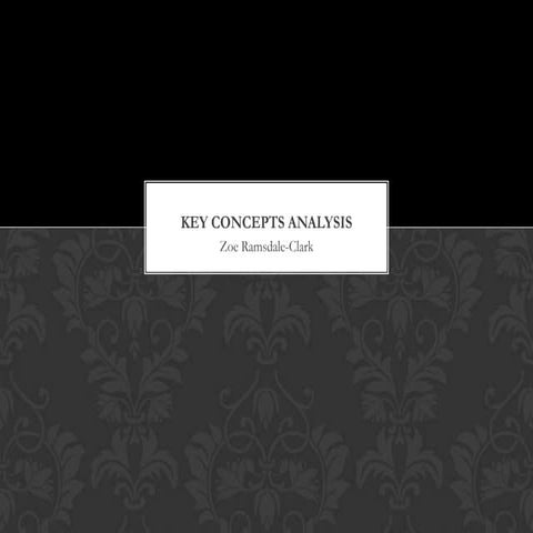 Key Concepts Analysis | PPT