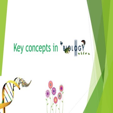 Key concepts in biology | PPTX