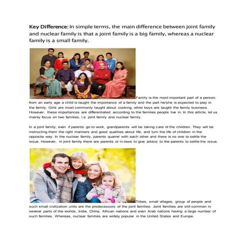 Key difference | DOCX | Parenting Children Aged 4-11 | Parenting