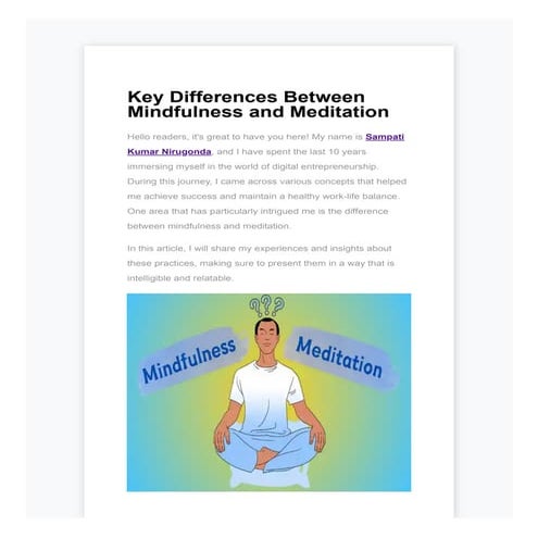 Key Differences Between Mindfulness and Meditation.pdf