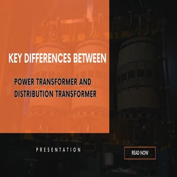 Key Differences Between Power Transformer And Distribution Transformer Pdf