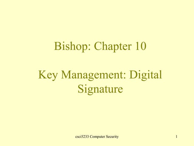 Elgamal digital signature | PPTX