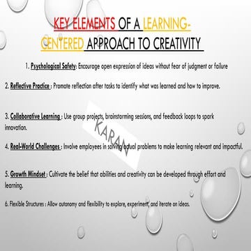 Key Elements of a Learning-Centered Approach to Creativity-1.pptx