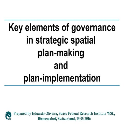 Strategic Spatial Planning WFJan2011 | PPT