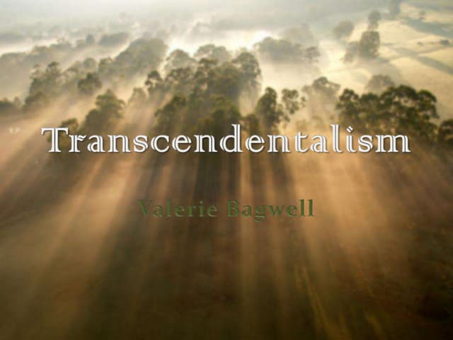 Transcendentalism | PPT