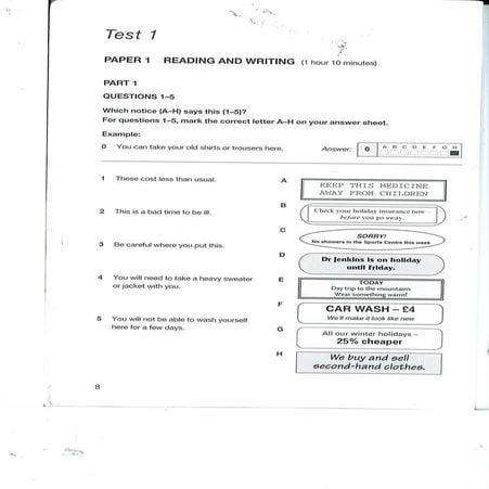 Key english test 4 | PDF