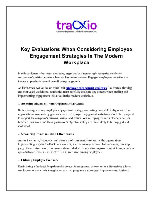 The Value of Employee Engagement | PPT