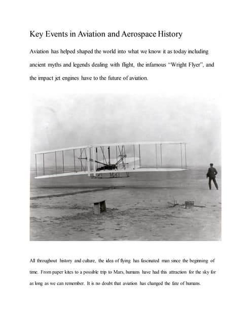 Brief history of aviation by madhav | PPTX