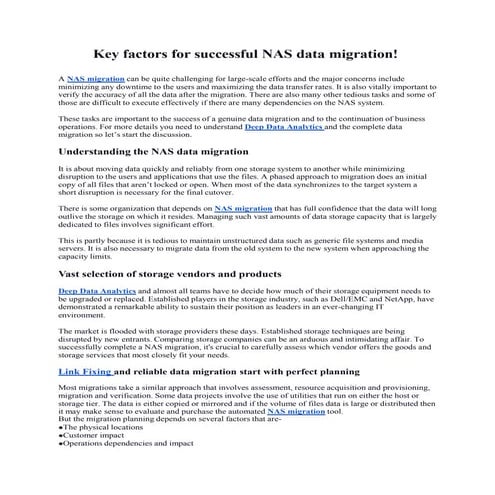 Key factors for successful NAS data migration!.ppt