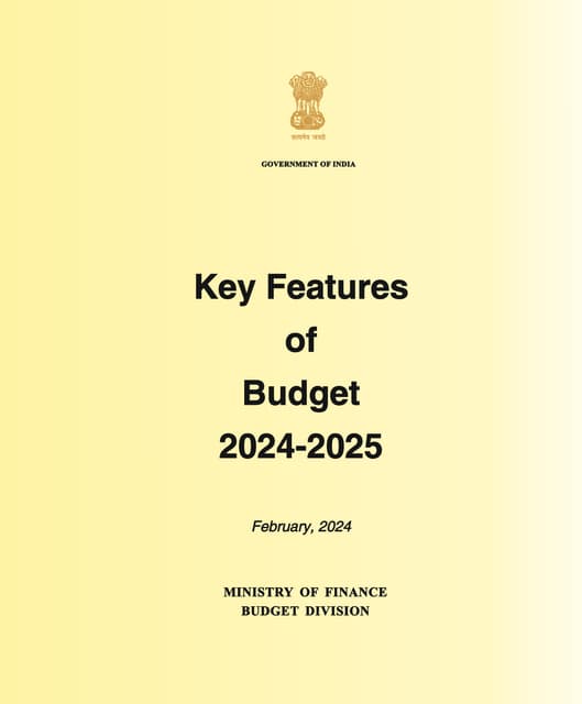 MEA Union Budget 2024-25 Final Presentation | PPT