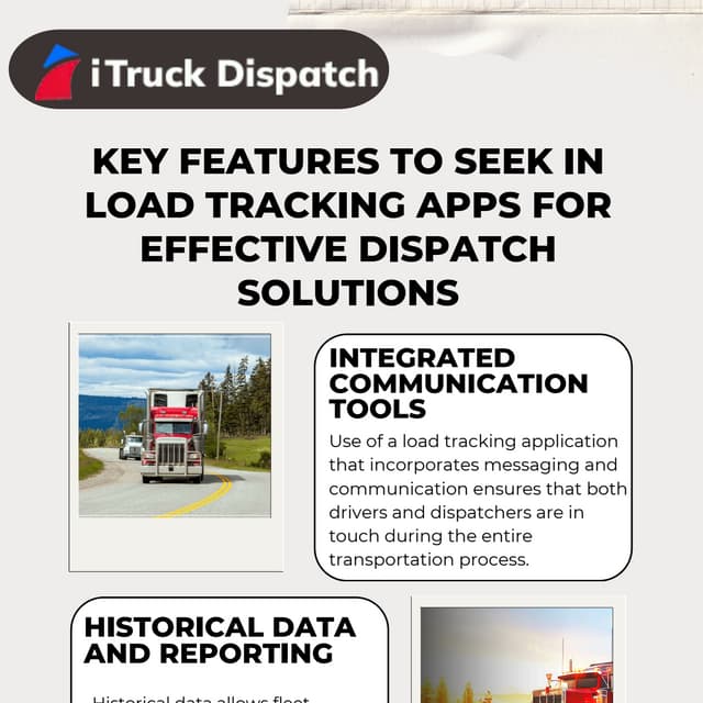 Key Features to Seek in Load Tracking Apps for Effective Dispatch Solutions | PDF