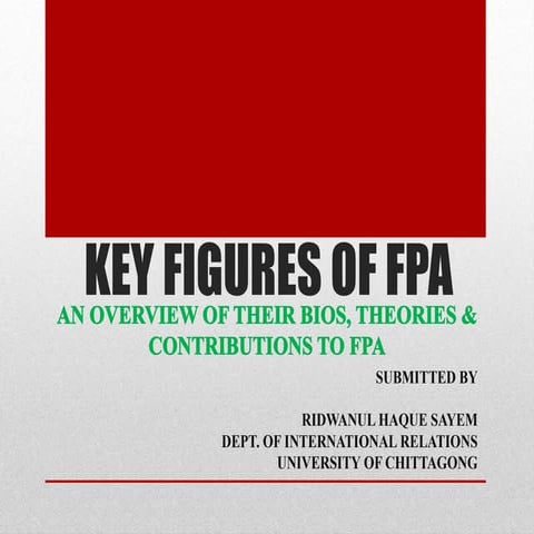 Key figures of FPA | PPTX