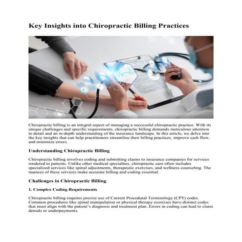 Physical Therapy Billing: A Complete Guide | PDF