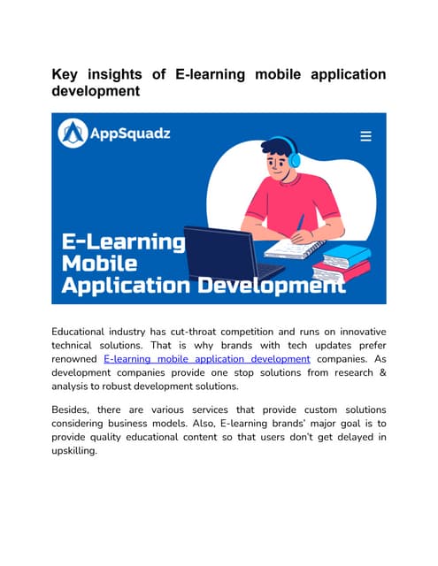 Market Trends in Canadian eLearning App Development | PDF