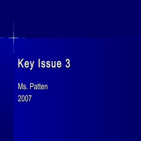 Key issue 3 | PPT