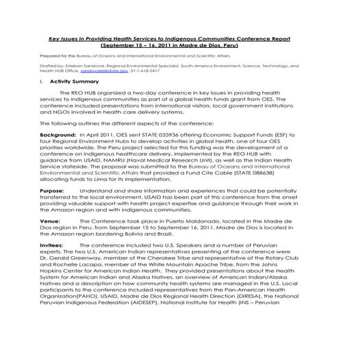 Key Issues in Providing Health Services to Indigenous Communities ...