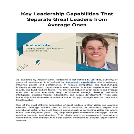 Key Leadership Capabilities That Separate Great Leaders from Average ...