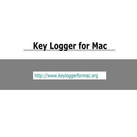 Keylogger For Mac Ppt Operating Systems Computer Software And
