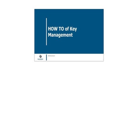 Key management howto_v0.9 | PPT