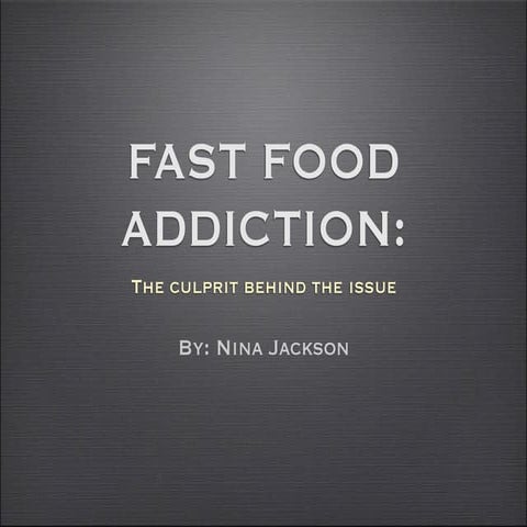 Fast Food Addiction | KEY
