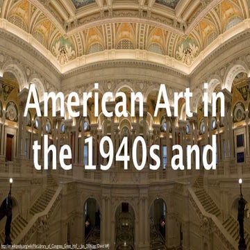 American Art in the 1940s and 50s | PDF