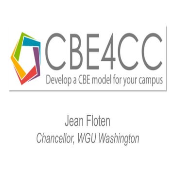 Keynote- Develop a CBE ModelFaculty Development Model - Competency ...