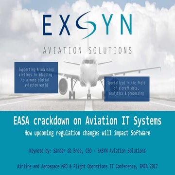 EASA REGULATORY CHANGES ON THE USAGE OF SOFTWARE & SYSTEMS | PPT