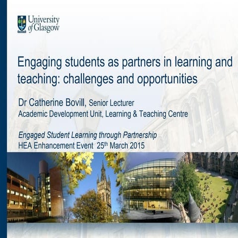Engaging students as partners in learning and teaching: challenges and ...