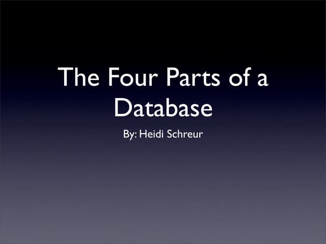 Database Pdf Databases Computer Software And Applications