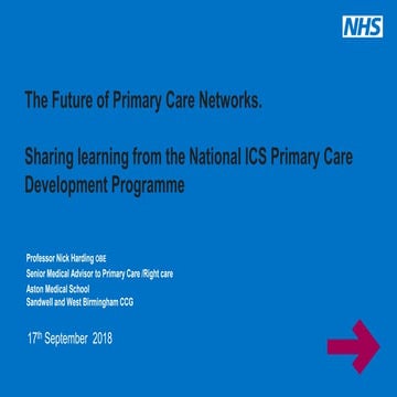 Excel in Health: Understanding the NHS Landscape | PPTX