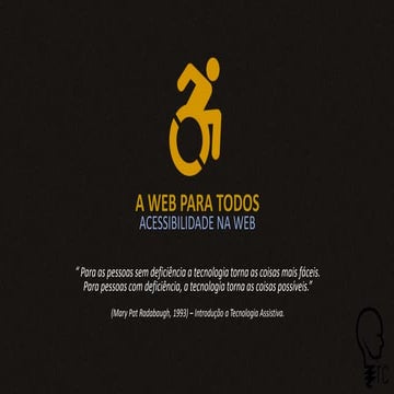 Acessibilidade web e sua importancia na web | PDF
