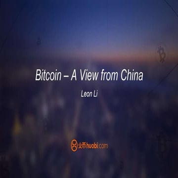 Bitcoin in China | PPTX