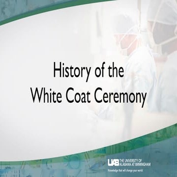 2016 UAB PA Program White Coat Ceremony Keynote Address | PDF