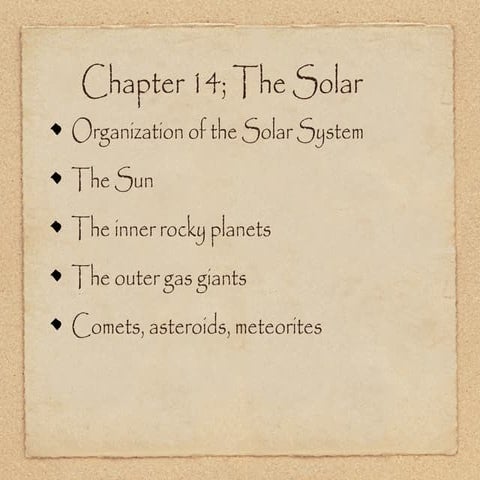 Keynote; ch. 14; the solar system | ZIP