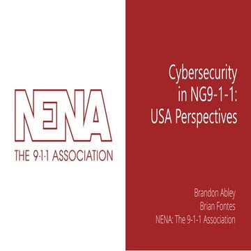 EENA 2021: Cybersecurity: facing the challenges (2/3) | PDF