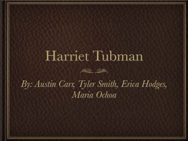 harriet tubman | PPT