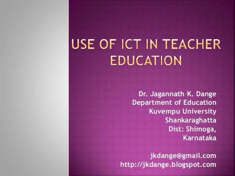Use Of ICT In Teacher Education use-of-ict-in-teacher-education