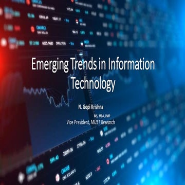 Emerging Trends in Information Technology | PDF