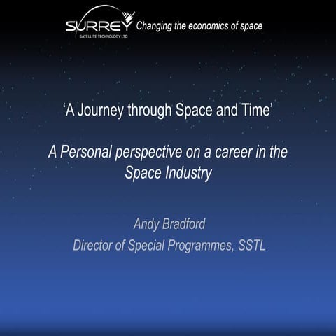 A Personal Perspective on a Career in the Space Industry - Andy ...