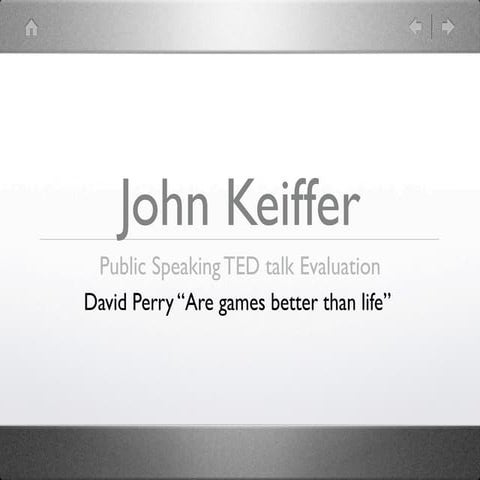 Public Speaking Week2 | KEY | Video Game Genres | Video Gaming