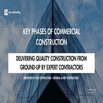 Key Phases of Commercial Construction . | PDF