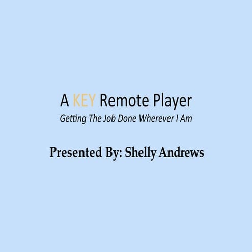 The Key Player | PPT