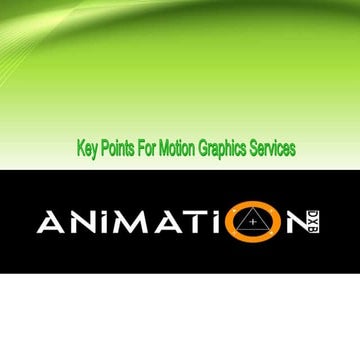Key Points for Motion Graphics Services | PPT