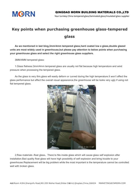 Factors that affect tempered glass flatness | PDF