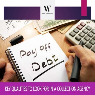 Characteristics and Functions of a Debt Collection Agency | PPTX