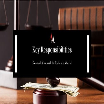 Key responsibilities of general counsel lawyer | PDF