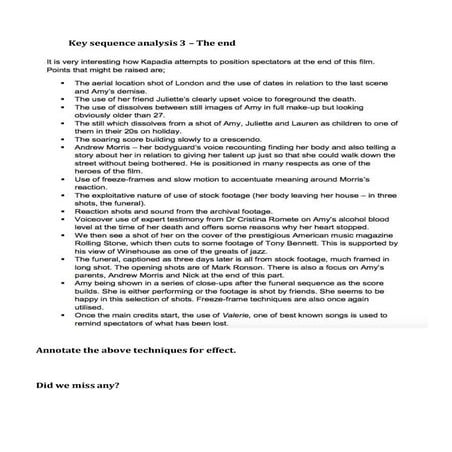 Key sequence analysis 3 – the end | DOCX