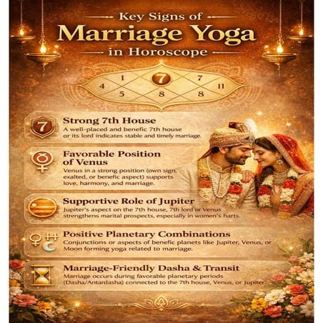 Key Signs of Marriage Yoga in Horoscope - | PDF