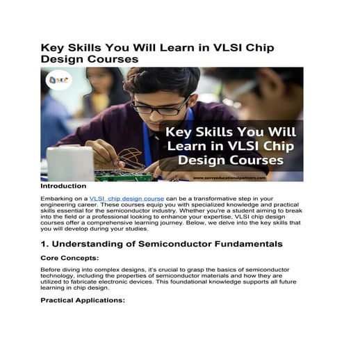 Key Skills You Will Learn in VLSI Chip Design Courses.docx